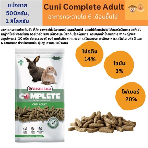 Cuni Adult Complete อาหารกระต่ายโต อายุ6เดือนขึ้นไป แบ่งขาย 1 กิโลกรัม