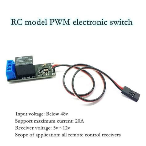 RC Model Kill Switch V PWM Electronic Switch High Current Light Pump Lgniter Receiver Third