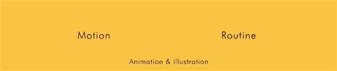 Motion Routine On Behance