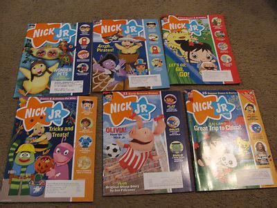Lot Of 6 Nick Jr Magazines From 2008 2009 370746070