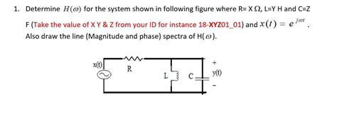 Solved 1 Determine H O For The System Shown In Following Chegg Com