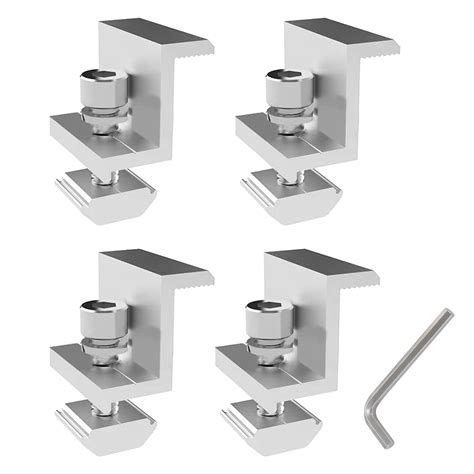 5pcsset Adjustable Panel Holder 30mm Solar Module Bracket End Clamp