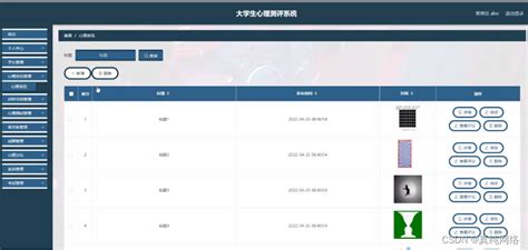 附源码 计算机毕业设计python大学生心理测评系统程序源码lw文档心理测试源码 Csdn博客