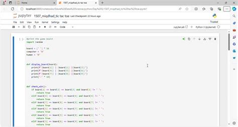 mohammad miqdhad c on linkedin tictactoe python gamedevelopment