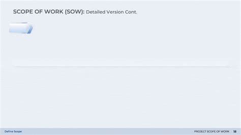 Scope Of Work Sow Slide Project Scope Of Work Sow Presentation