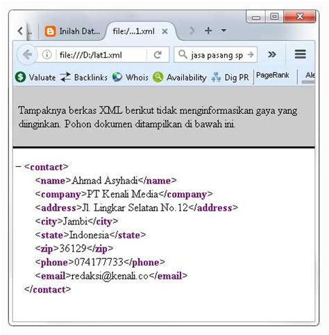 Inilah Data Apa Itu XML Baca Disini