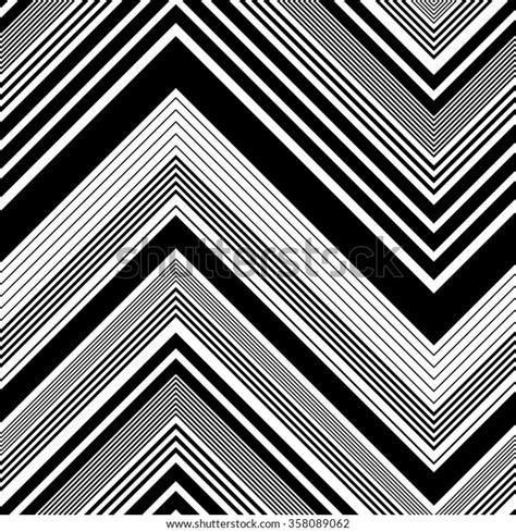 Seamless Zig Zag Pattern Abstract Black Stock Vector Royalty Free 358089062 Shutterstock
