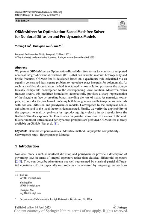 OBMeshfree An Optimization Based Meshfree Solver For Nonlocal Diffusion And Peridynamics Models