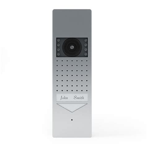 Modern Door Intercom System 02 3d Model Download Electronic