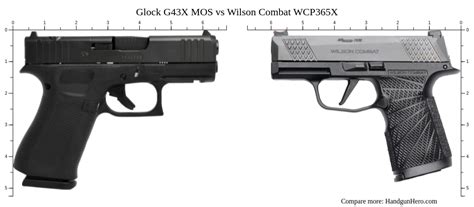 Sig Sauer P365 Xmacro Tacops Vs Glock G43x Mos Vs Wilson Combat Wcp365x