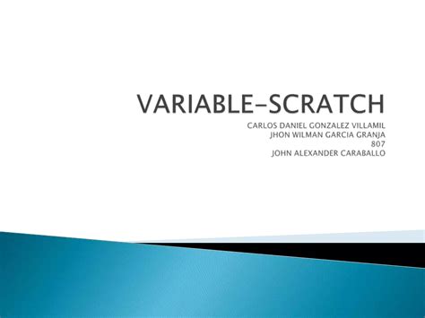 Variable Scratch Ppt