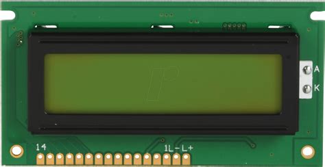 Lcd Pm 2x16 6 F Lcd Module 2x16 H 5 6mm Ye Gn W Backl At