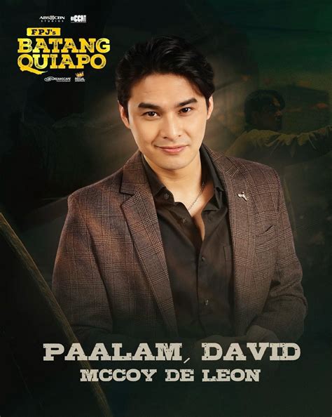 Mccoy Namaalam Na Bilang Kontrabida Sa “fpjs Batang Quiapo”