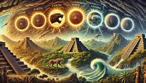 Mitología Maya Mito Tolteca De Los Cinco Soles Y El Origen Del Mundo