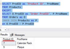Sql Server Except Everything You Need To Know