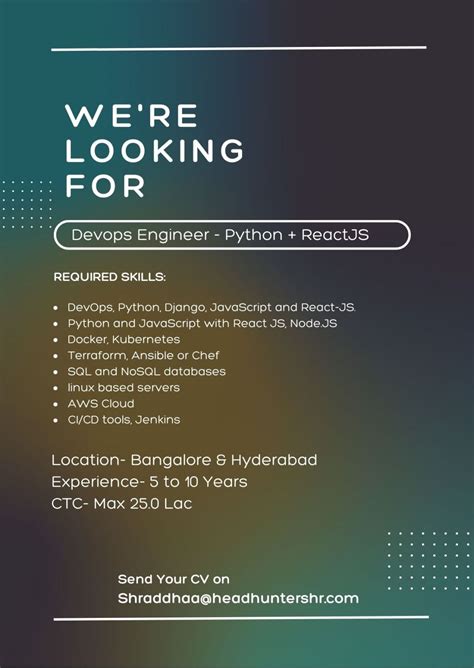 Shraddha Ambokar On Linkedin It Bangalore Hyderabad Devopsengineer