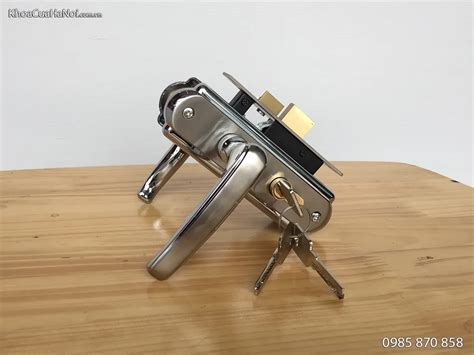 Khóa cửa vệ sinh hợp kim Huy Hoàng EX5012 Khóa Cửa 1007 Giải Phóng