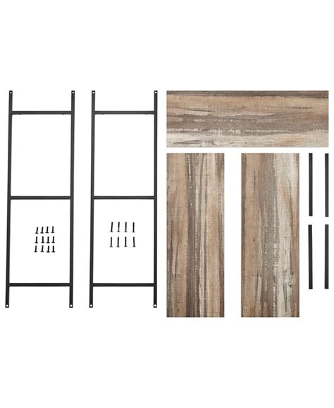 Danya B Antigua Crossed Double Rectangle Shelf Unit Macys