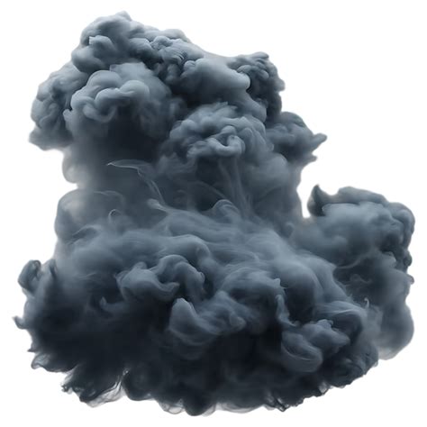 Black Smoke Cloud Realistic Steam Fog For Digital Art 58289480 Png
