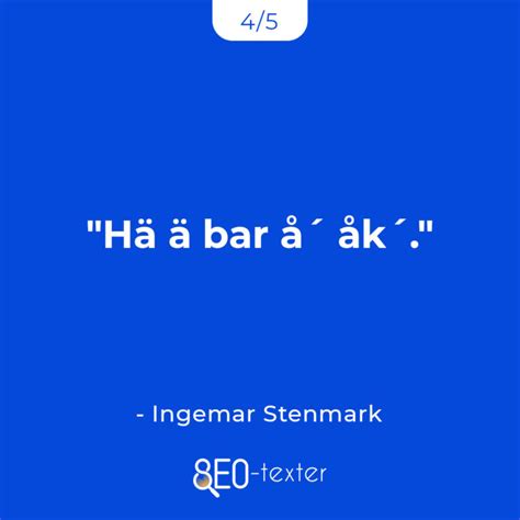 5 Ikoniska Ingemar Stenmark Citat Seo
