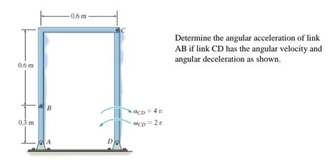 Determine The Angular Acceleration Of Link AB StudyX