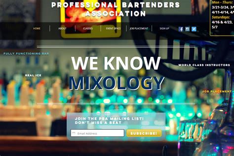 Professional Bartending Certification