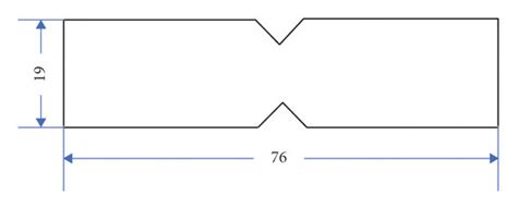 Dimensions Of The Shear Iosipescu Test Of Composite As Per ASTM D5379 Download Scientific