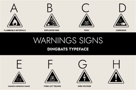 Warning Signs Font Font Canyon