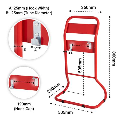 Double Fire Extinguisher Stand Free Delivery
