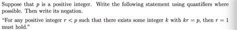 solved suppose that p is a positive integer write