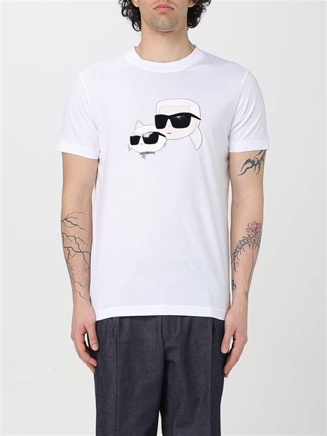 Karl Lagerfeld Cotton T Shirt With Logo White Km755061552241