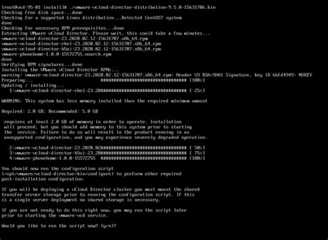 VCloud Director 9 5 Linux Install Terataki