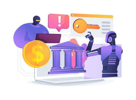 Ai Fraud Detection In Banking Abstract Concept Vector Illustration
