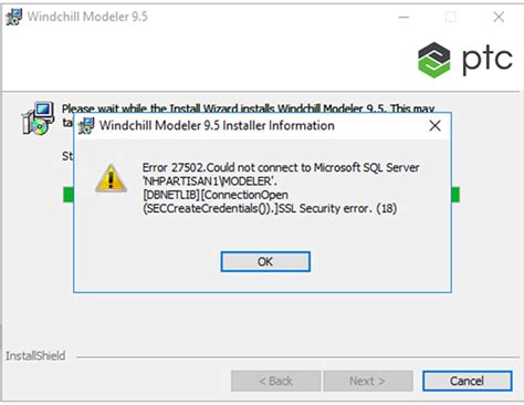 Cs361827 Windchill Modeler のインストール時に Dbnetlib 生成 Ssl セキュリティ エラーを解決する方法