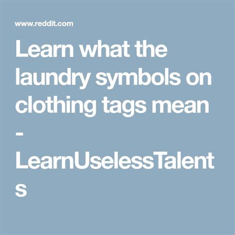 What Do The Clothing Tag Symbols Mean At Mary Sinclair Blog