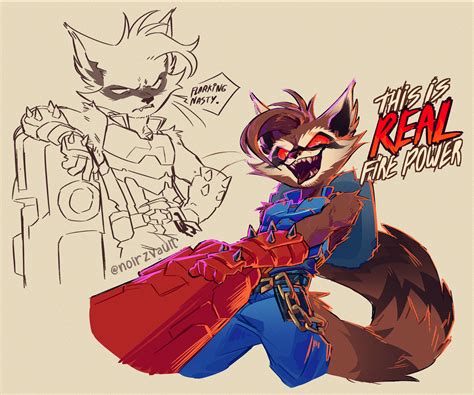 Noirzvault Rocket Raccoon Marvel Marvel Rivals Commentary English Commentary Highres 1babe