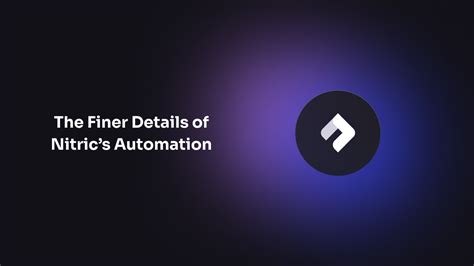 The Finer Details Of Nitrics Automation Get Infrastructure From Code Nitric