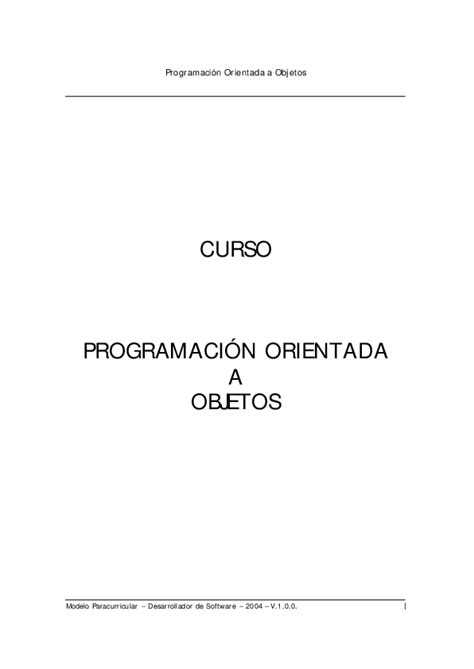 introduccion a la programacion orientada a objetos pdf eroppa