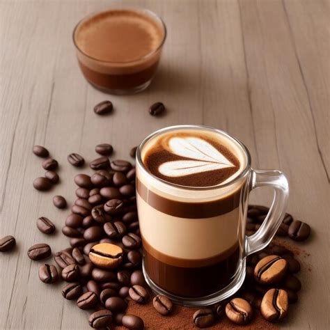Premium Ai Image Espresso In Glass On Table