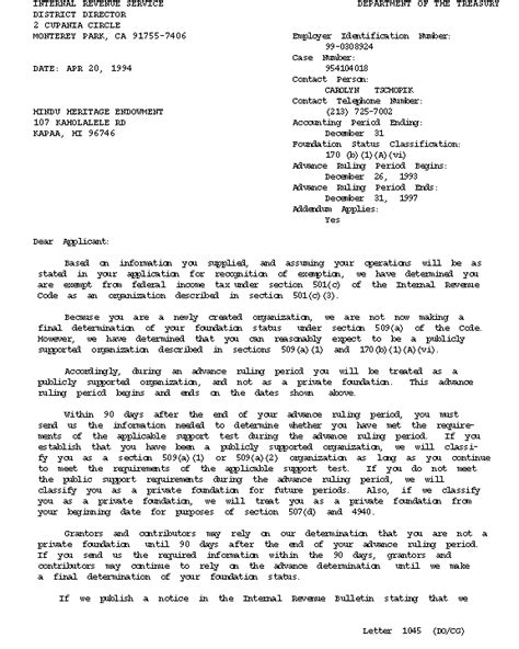 IRS Declaration Of Status