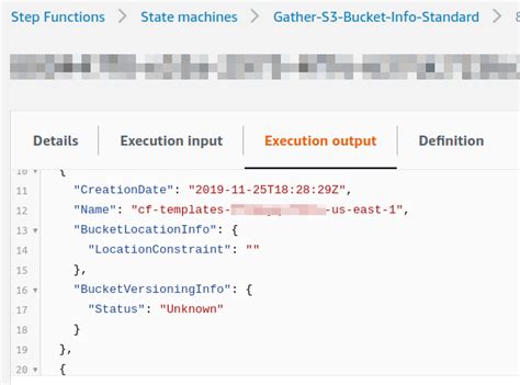 다음을 사용하여 Amazon S3 버킷 정보 수집AWSSDK 서비스 통합 AWS Step Functions