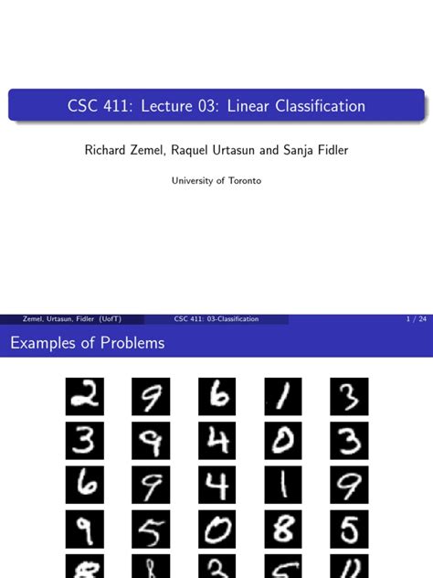 03 classification handout pdf statistical classification teaching