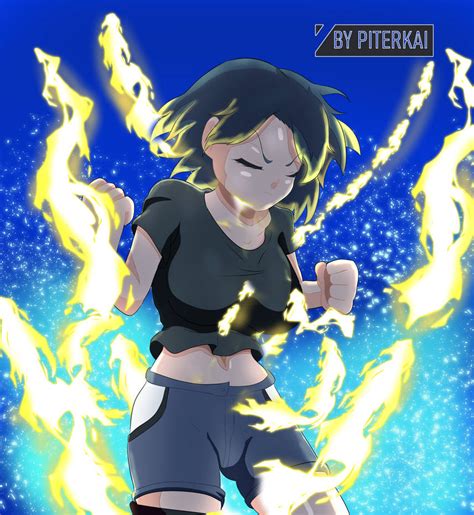 Commision Saiyan Girl By Nionkai On Deviantart