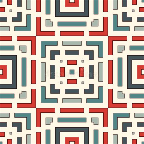 Dashed Lines Abstract Background Seamless Pattern With Geometric Motif Simple Symmetric