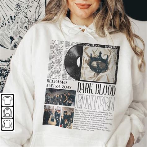 Enhypen Kpop Shirt Enhypen Dark Blood Album Sweatshirt V5 Enhypen