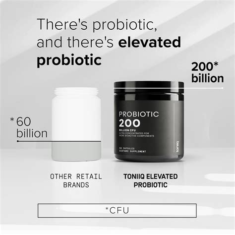 Toniiq 200 Billion Cfu Probiotic Supplement 30 Verified