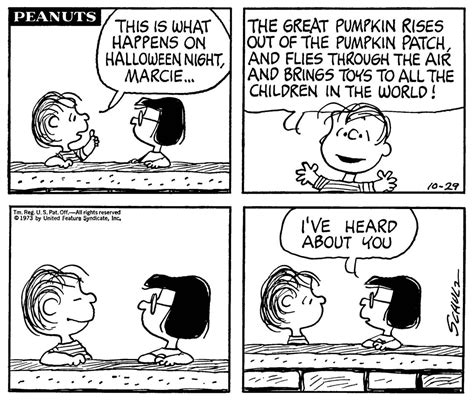 Peanuts Great Pumpkin Comic Strip At Kenneth Hightower Blog