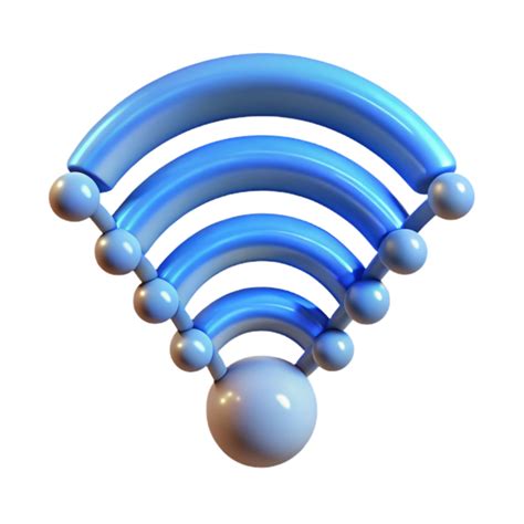 elegant abstract wireless network signal strength a 3d representation