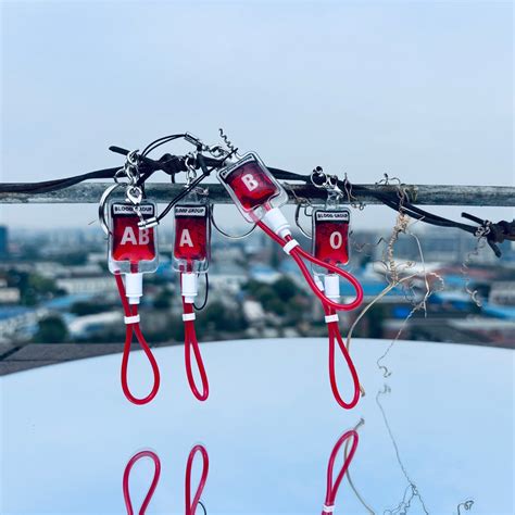 Gothic Blood Type Keychain Custom Handmade Blood Typehandmadecustom
