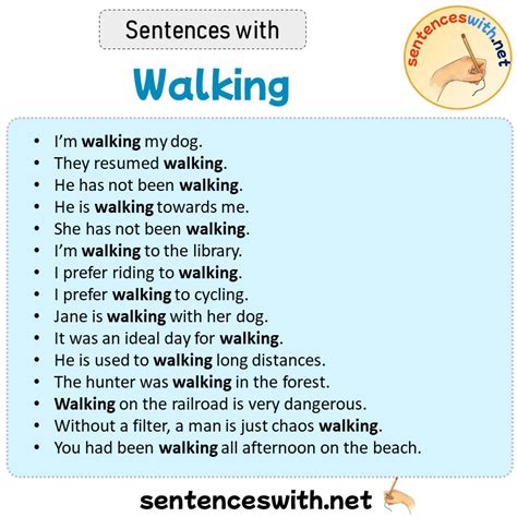 Sentences With Walking Sentences About Walking Sentenceswith Net